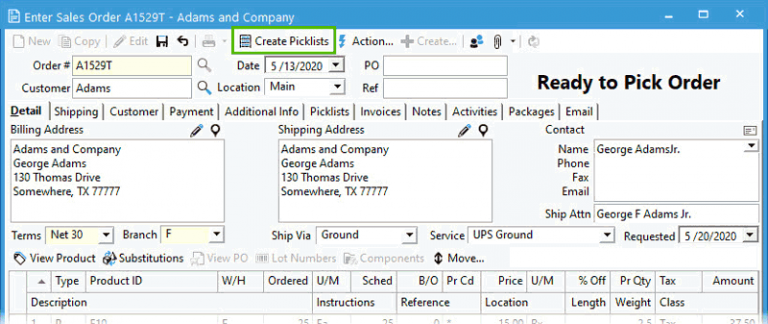 Pick List Process - QuickBooks Inventory Management Software | Acctivate