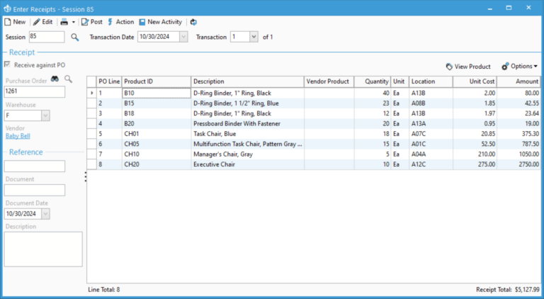 Organized Transaction Entry - QuickBooks Inventory Management Software | Acctivate